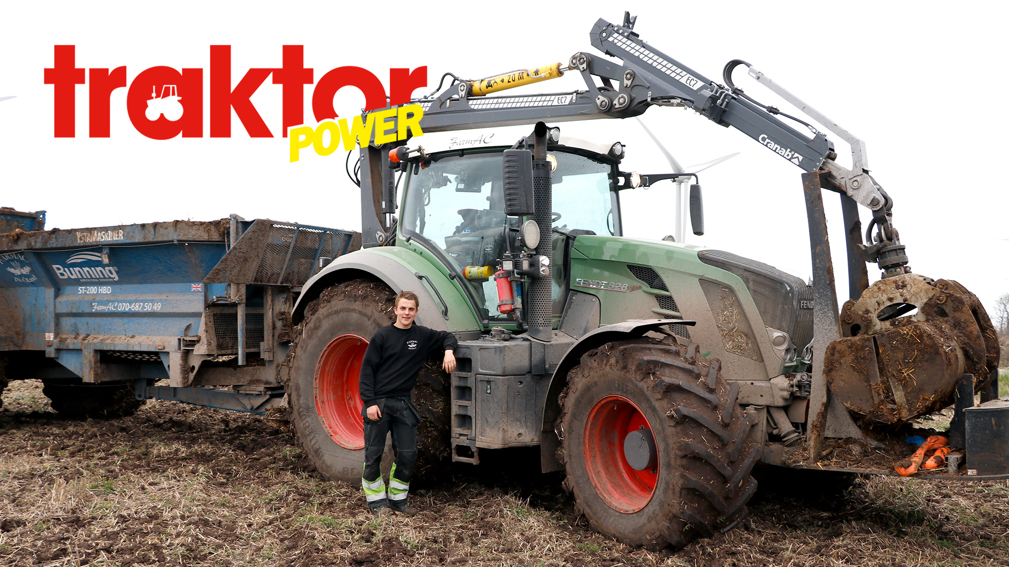 Fendt med kran - Traktor Power
